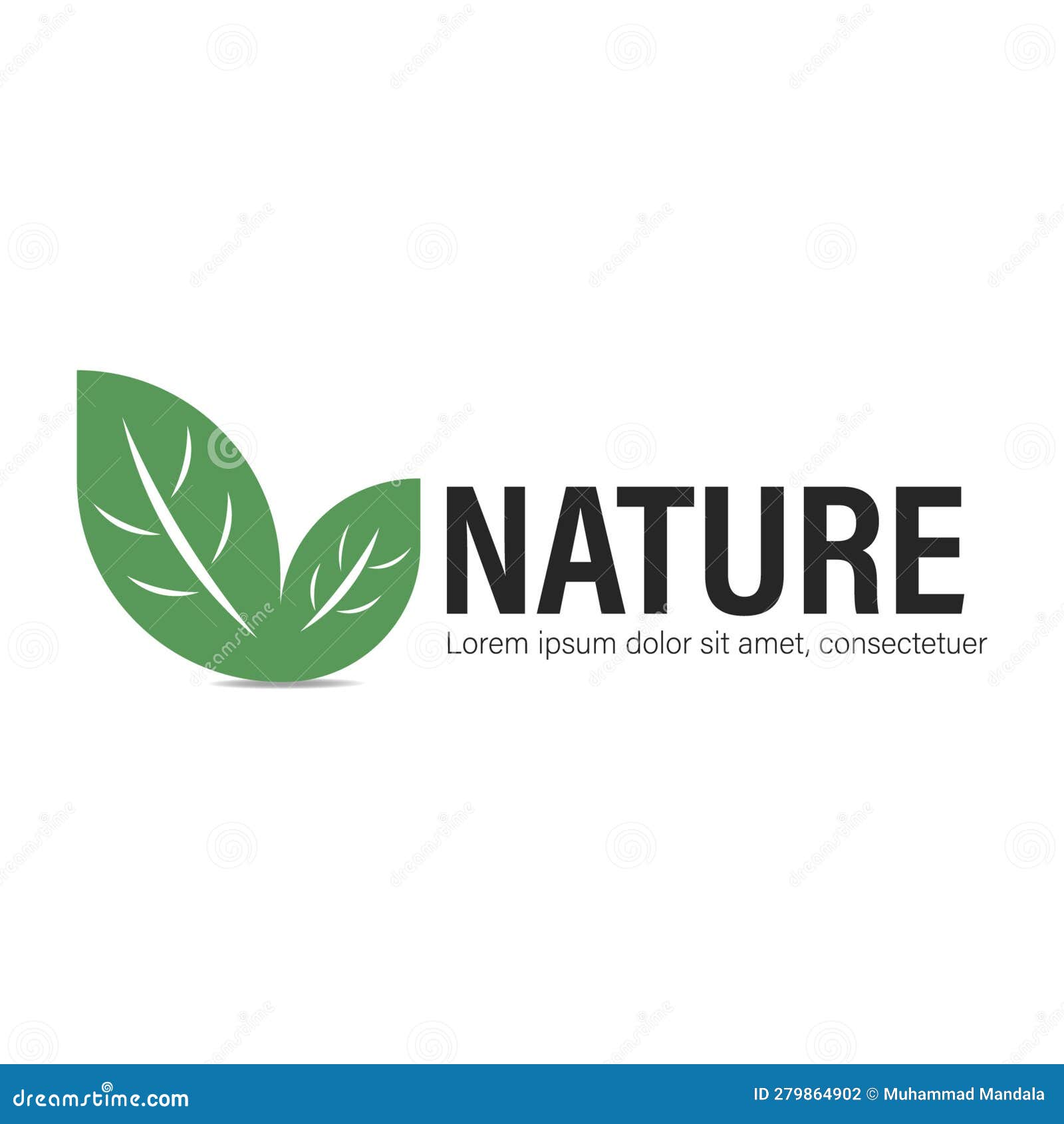 Nature Logo Design with Green Color. Logo Vector Icon Stock Vector ...