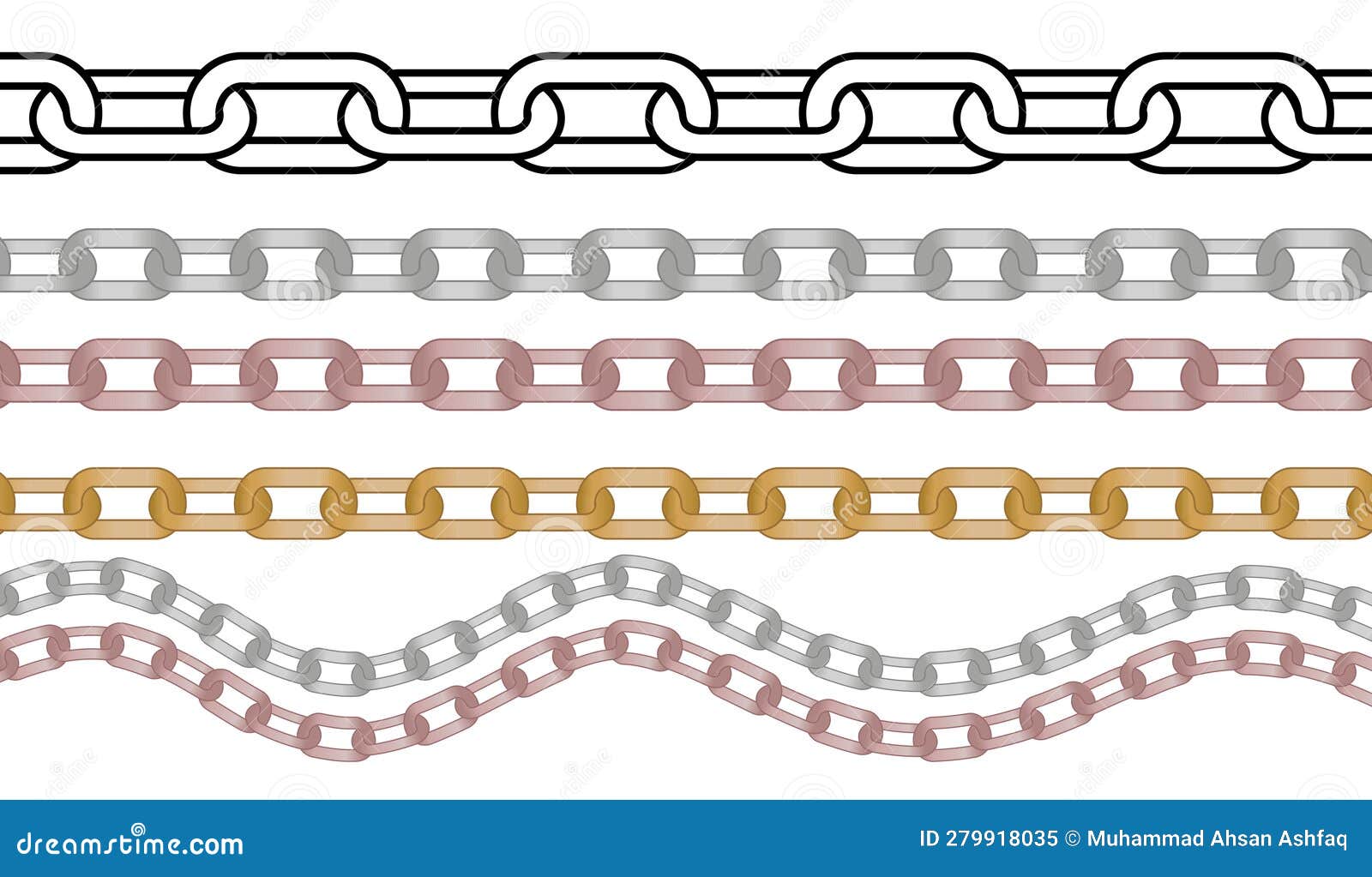 SET of MULTICOLOR METAL SHINY CHAINS with DIAMANTE and ZIRCONS in METAL ...