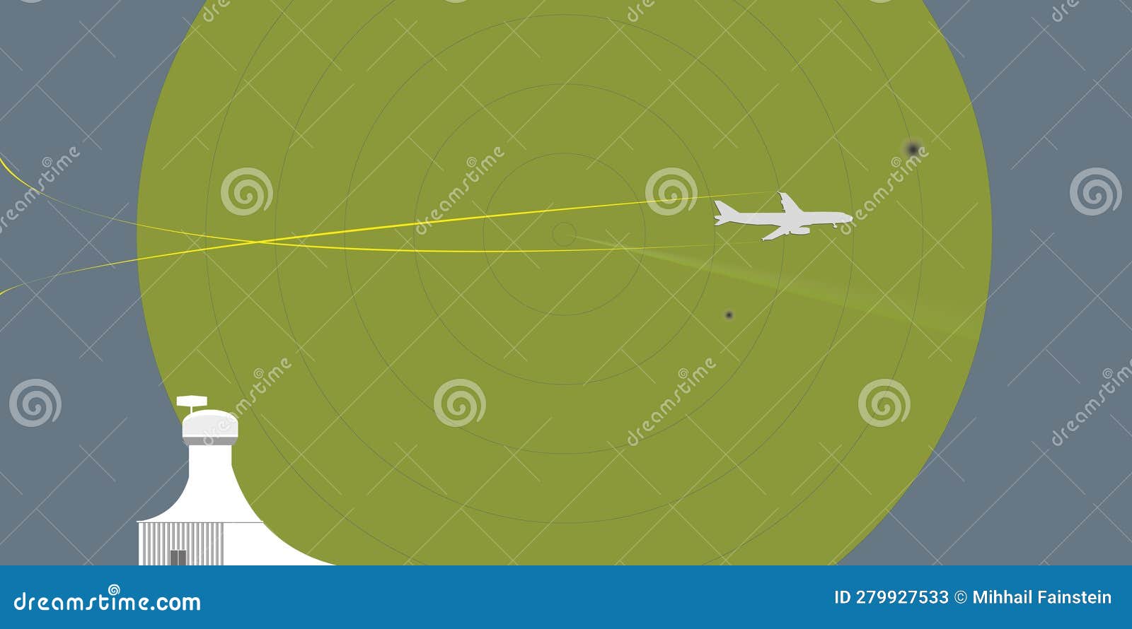 Air traffic control tower stock vector. Illustration of professional ...