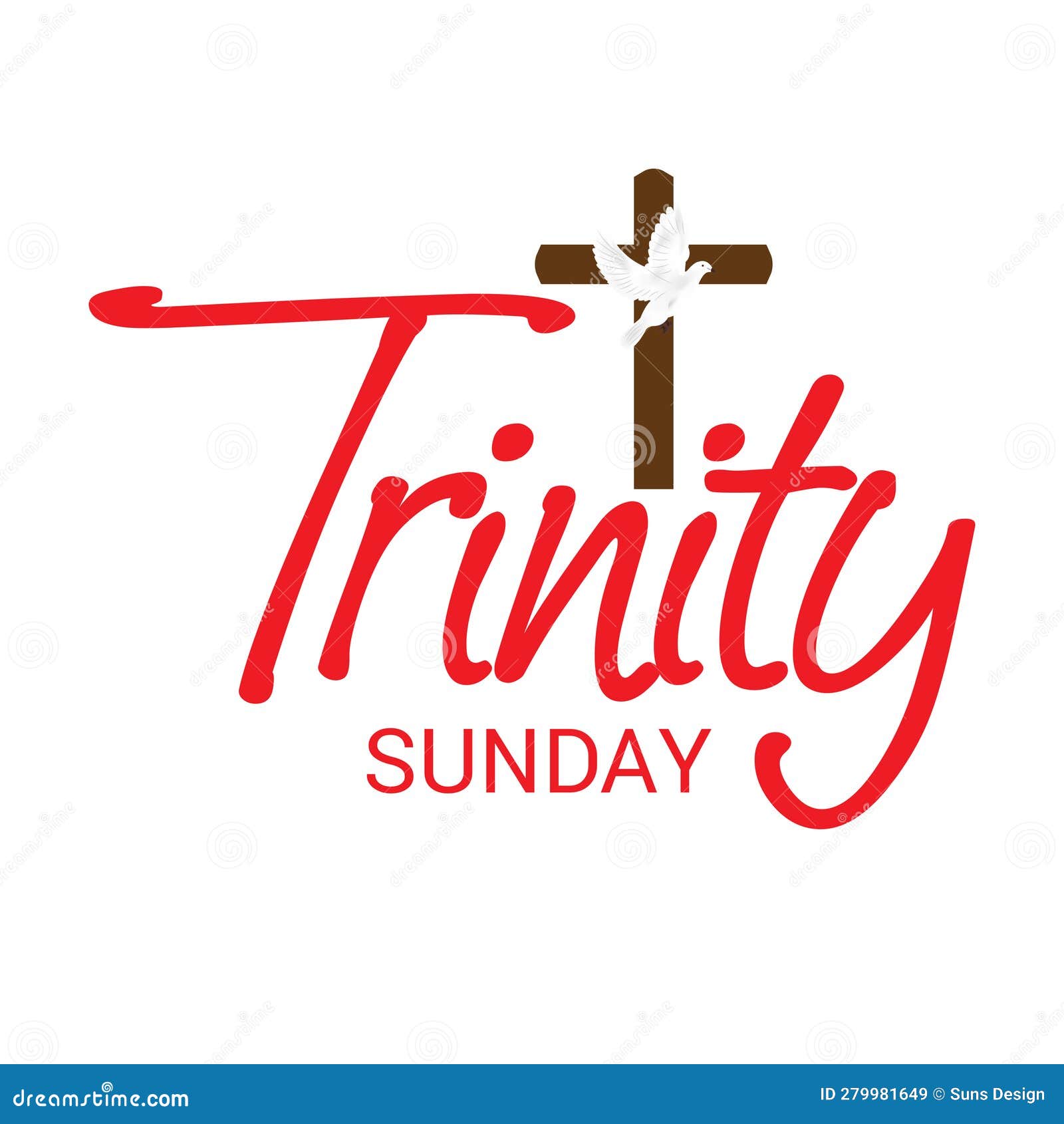 Trinity Sunday. stock illustration. Illustration of sign - 279981649