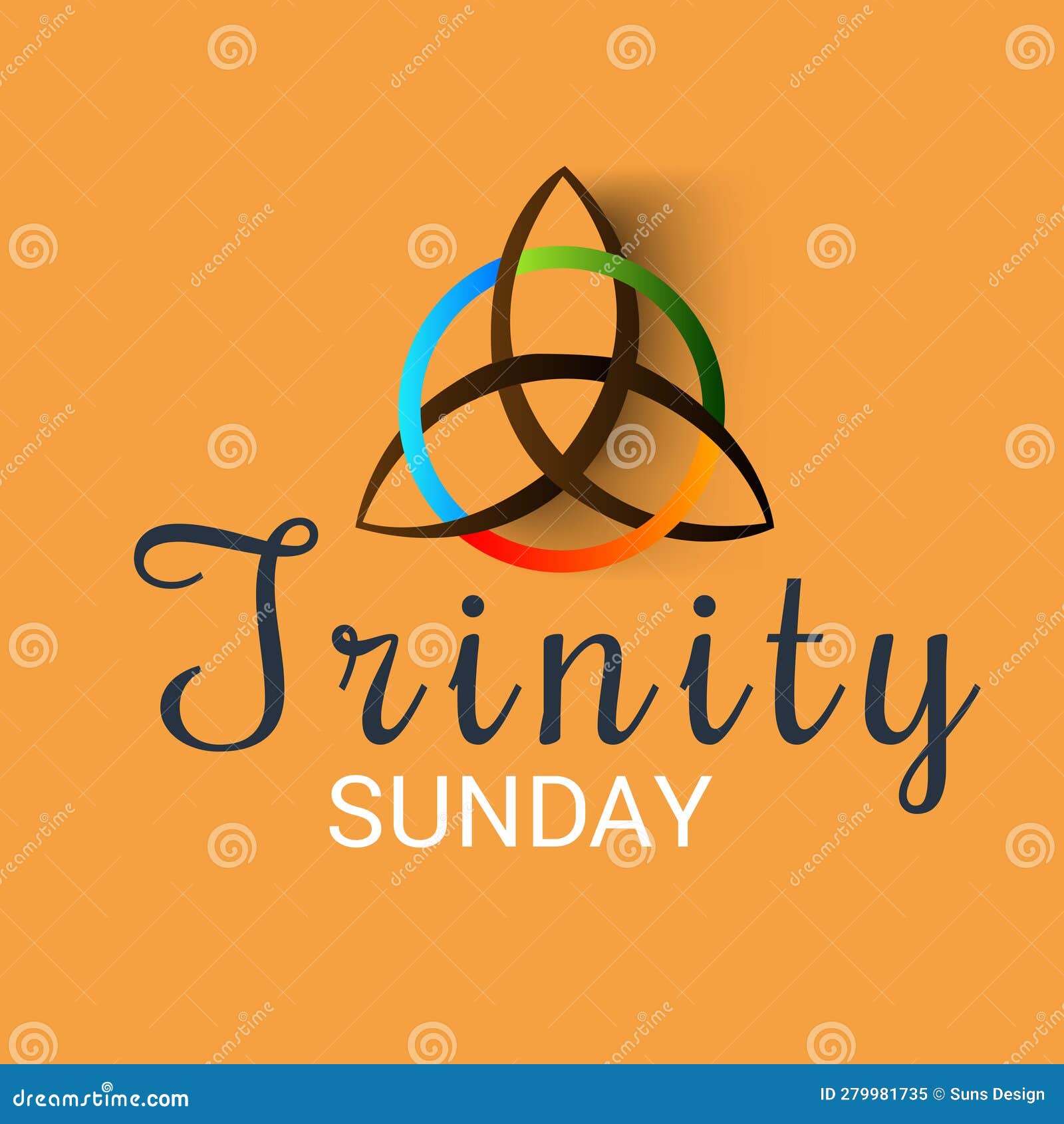 Trinity Sunday. stock illustration. Illustration of icon - 279981735