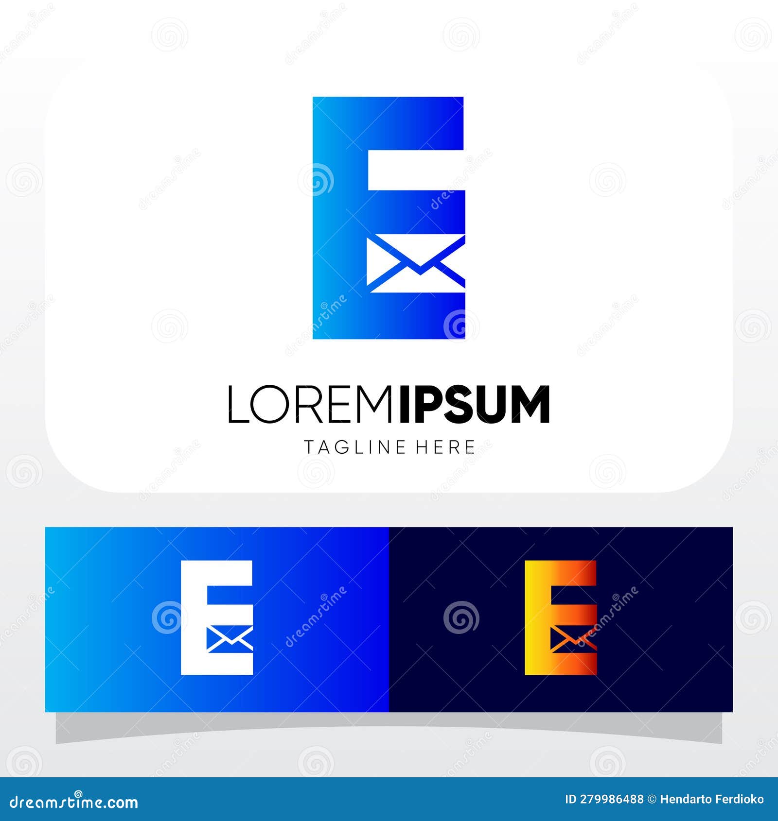 Letter E Initial Email Message Logo Design Vector Icon Graphic Emblem ...