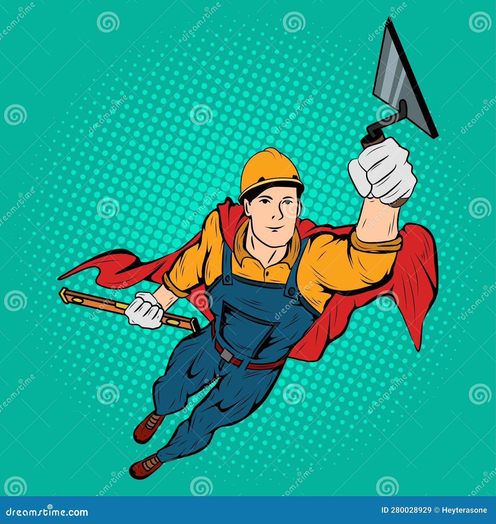 Super Hero Builder Vector, Pop Art Comic Super Hero Builder Vector ...