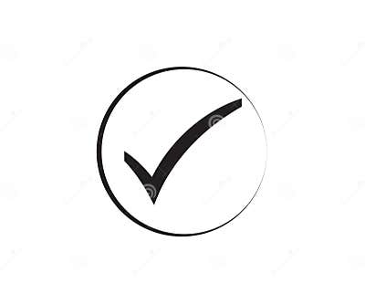 Black Check Mark Icon. Tick Symbol in Black Color, Vector Illustration ...