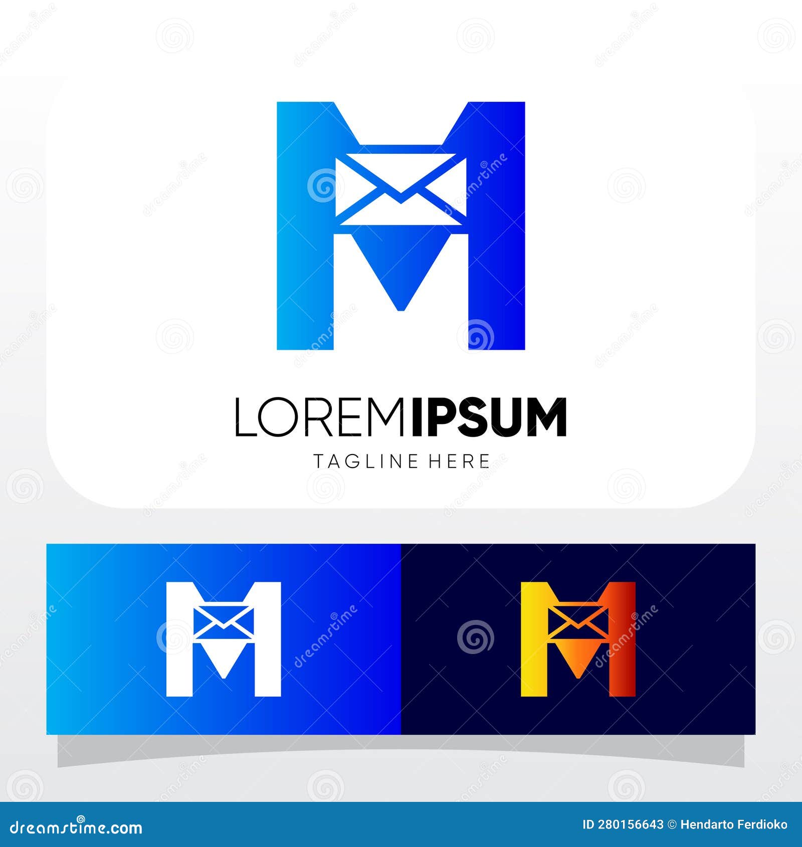 Letter M Initial Email Message Logo Design Vector Icon Graphic Emblem ...