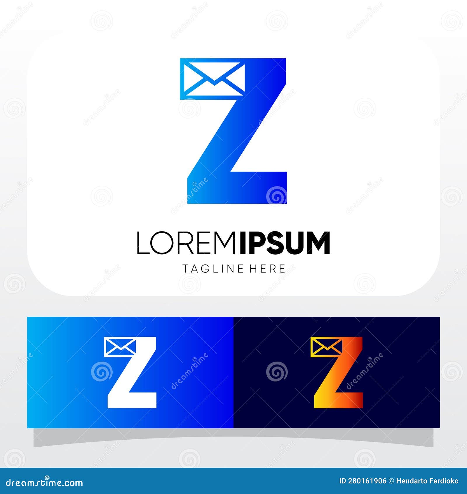 Letter Z Initial Email Message Logo Design Vector Icon Graphic Emblem ...