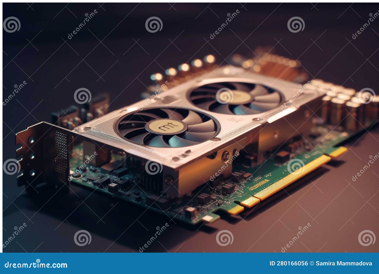 Computer graphic card stock illustration. Illustration of engineering ...