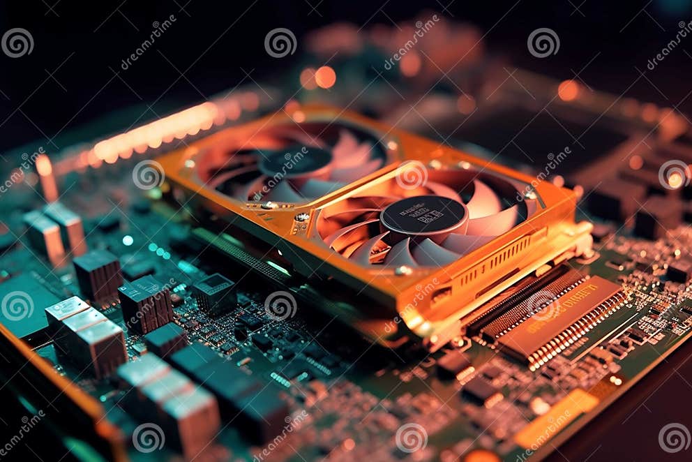 Computer graphic card stock illustration. Illustration of computer ...