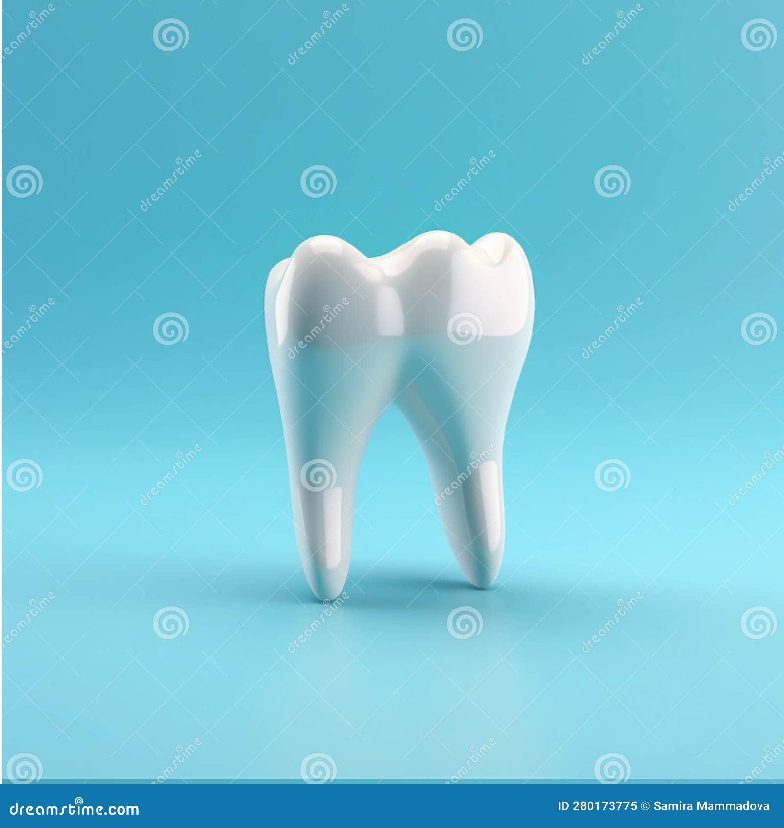 White Teeth in a Blue Background Stock Illustration - Illustration of ...