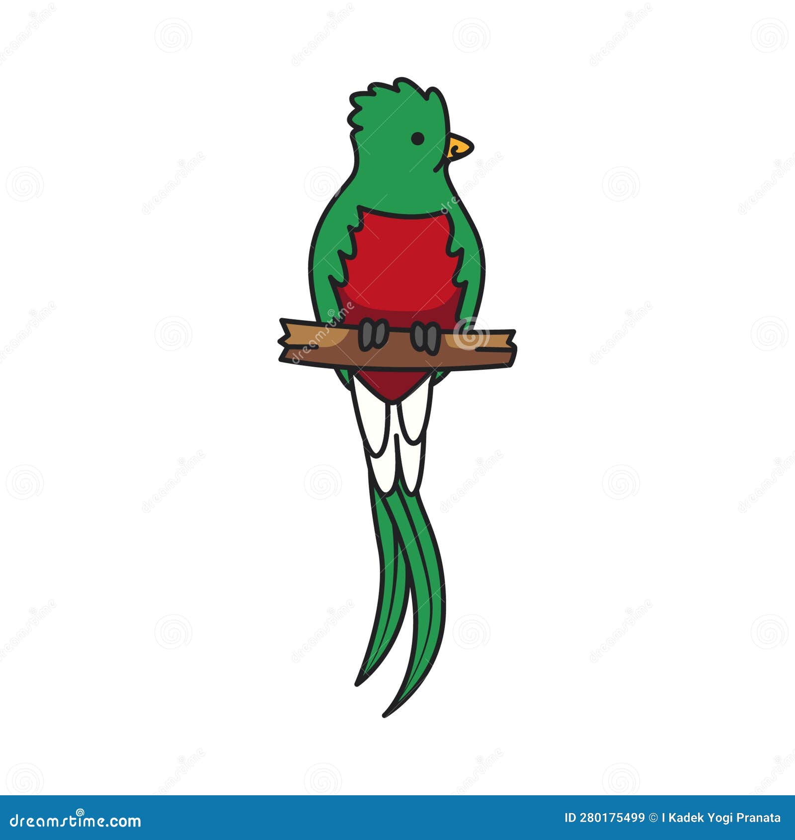 Quetzal Bird, Cartoon Illustration, Cute Picture | CartoonDealer.com ...