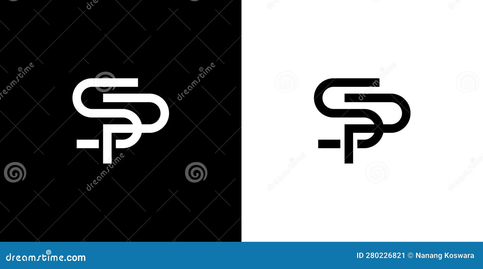 SP Logo, SP Monogram, Initial SP Logo, Letter SP Logo, Icon, Vector ...
