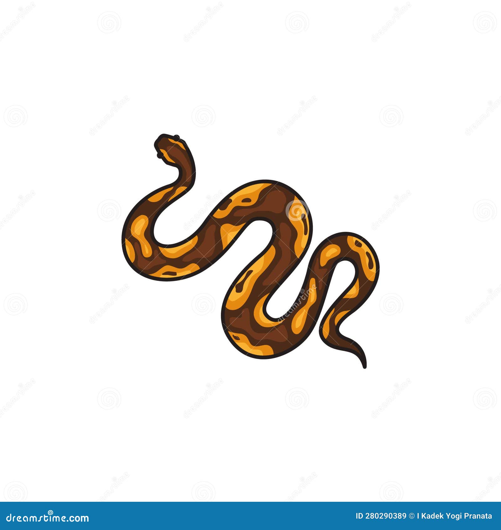Snake Cartoon Illustrations Stock Illustration - Illustration of simple ...