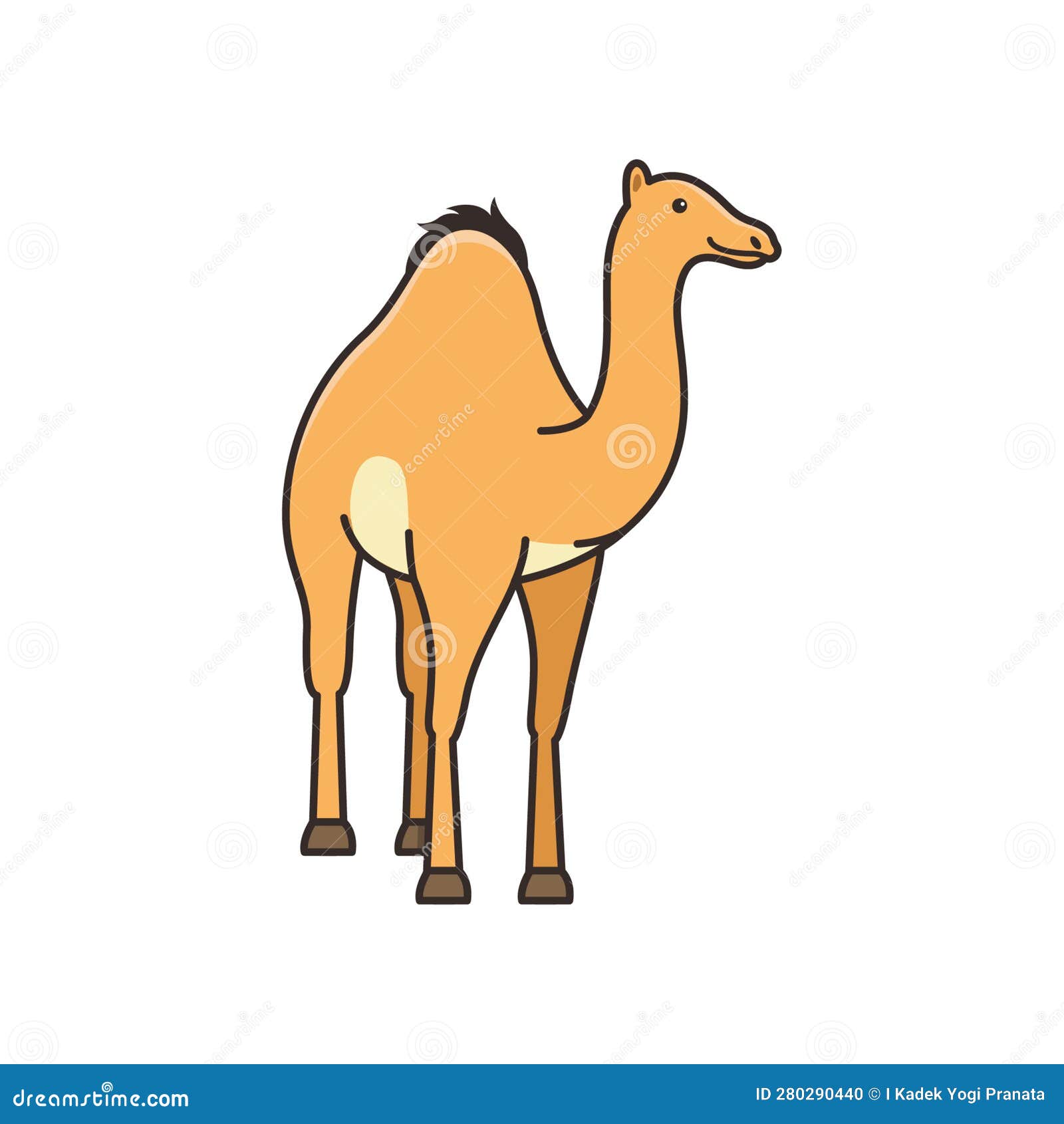 Cartoon Camel Illustrations Stock Illustration - Illustration of cute ...