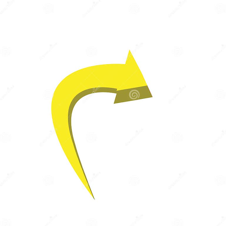Arrow Vector Yellow Arrow Vector Download Stock Vector - Illustration ...