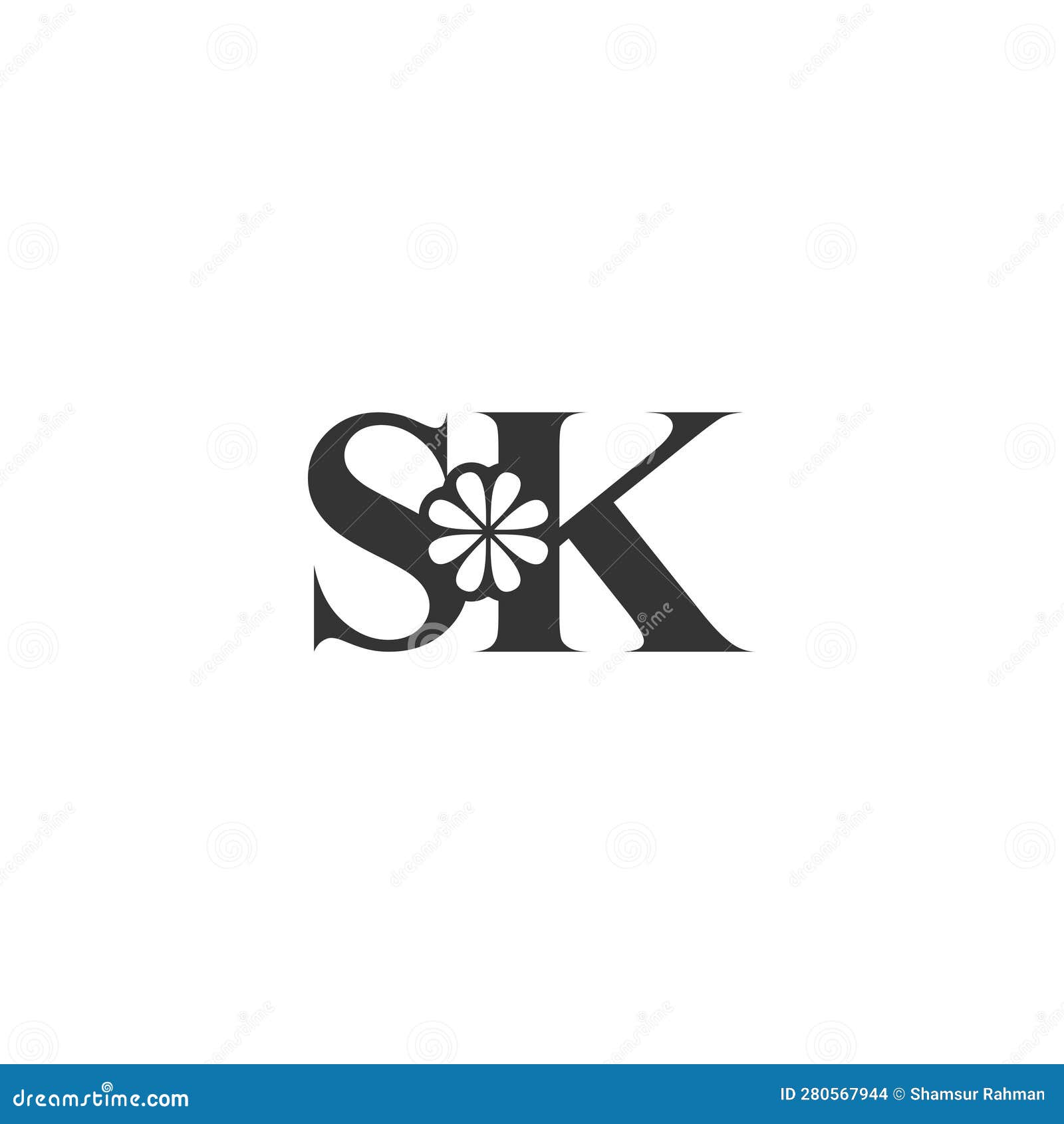 Alphabet Initials Logo SK, KS, S and K Stock Vector - Illustration of ...