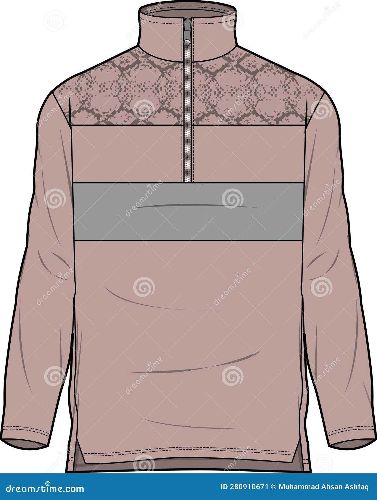 Unisex Wear Dress Shirt Vector Stock Vector - Illustration of textile ...