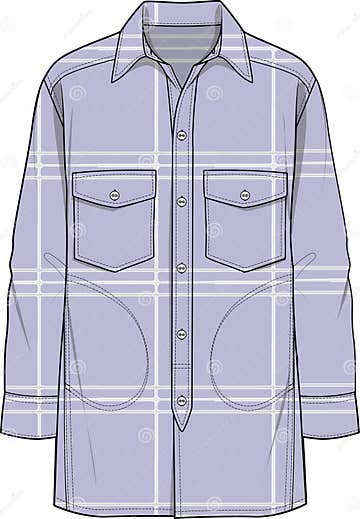 Unisex Wear Dress Shirt Vector Stock Vector - Illustration of print ...