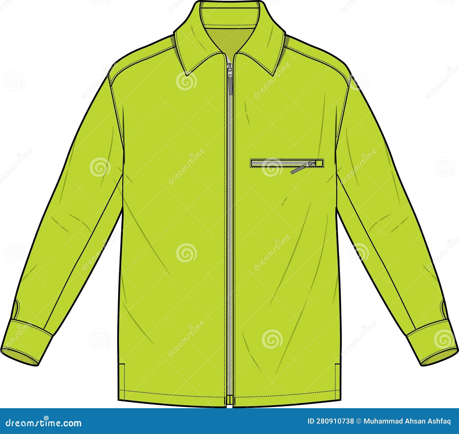 Unisex Wear Dress Shirt Vector Stock Vector - Illustration of dress ...