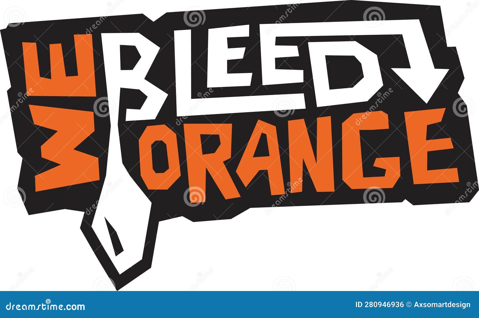 We Bleed Orange, Team Shirt Design, Sports Team Fan Layout, Group T ...