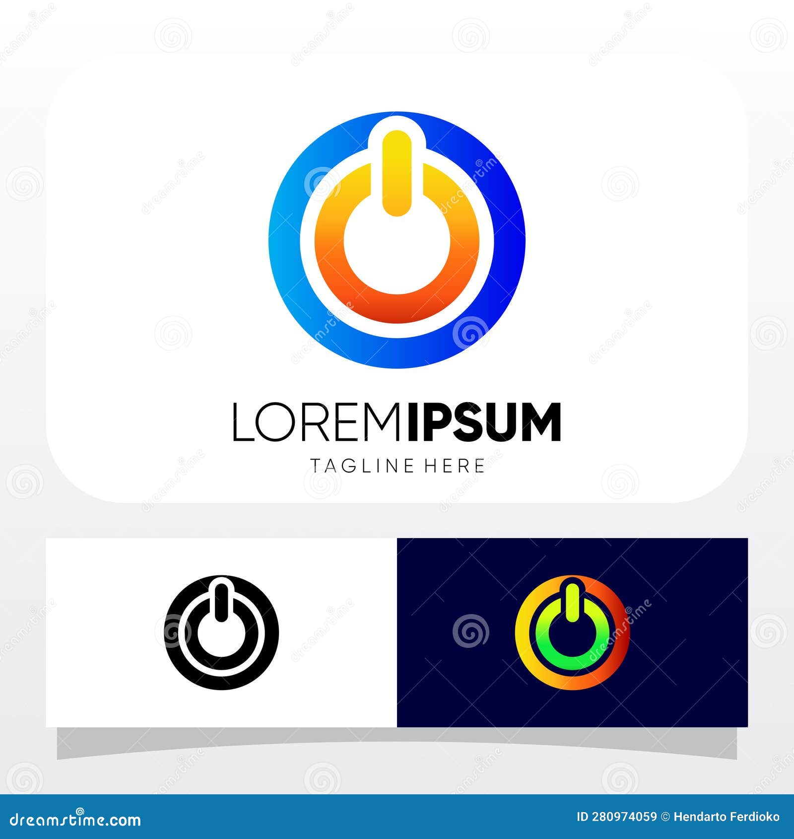 Letter O Initial Power Button Logo Design Vector Icon Graphic Emblem ...