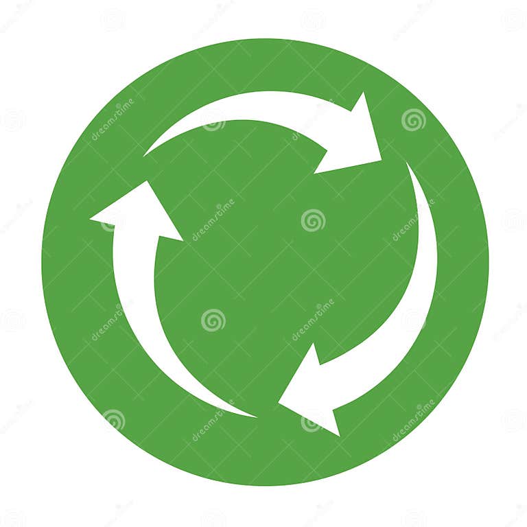 Recycle Icon Vector. Arrows Recycle Eco Symbol Vector Stock Vector ...