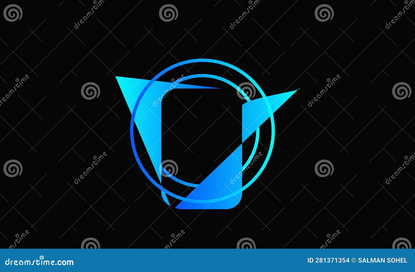Abstract Blue Circle Business Logo Symbol Sign Icon Design Stock ...