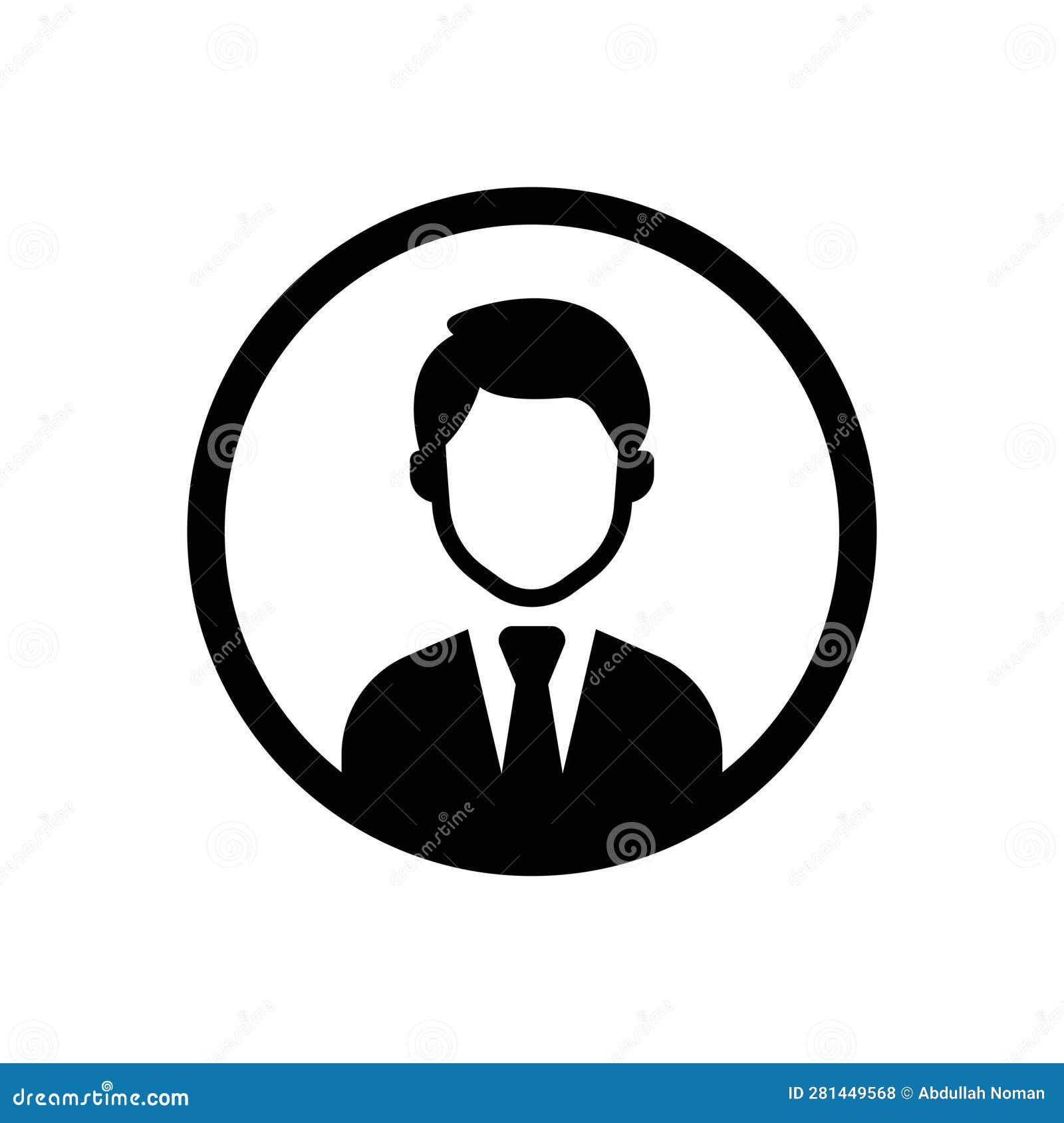 Men Profile Icon design stock vector. Illustration of face - 281449568