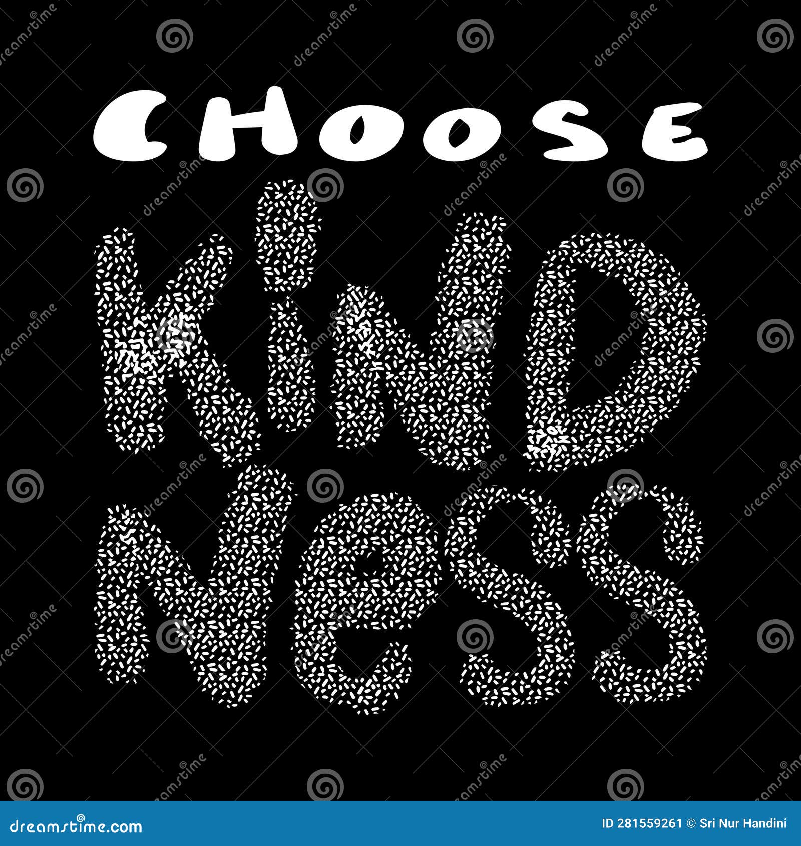 Choose Kindness, Hand Lettering. Stock Vector - Illustration of line ...