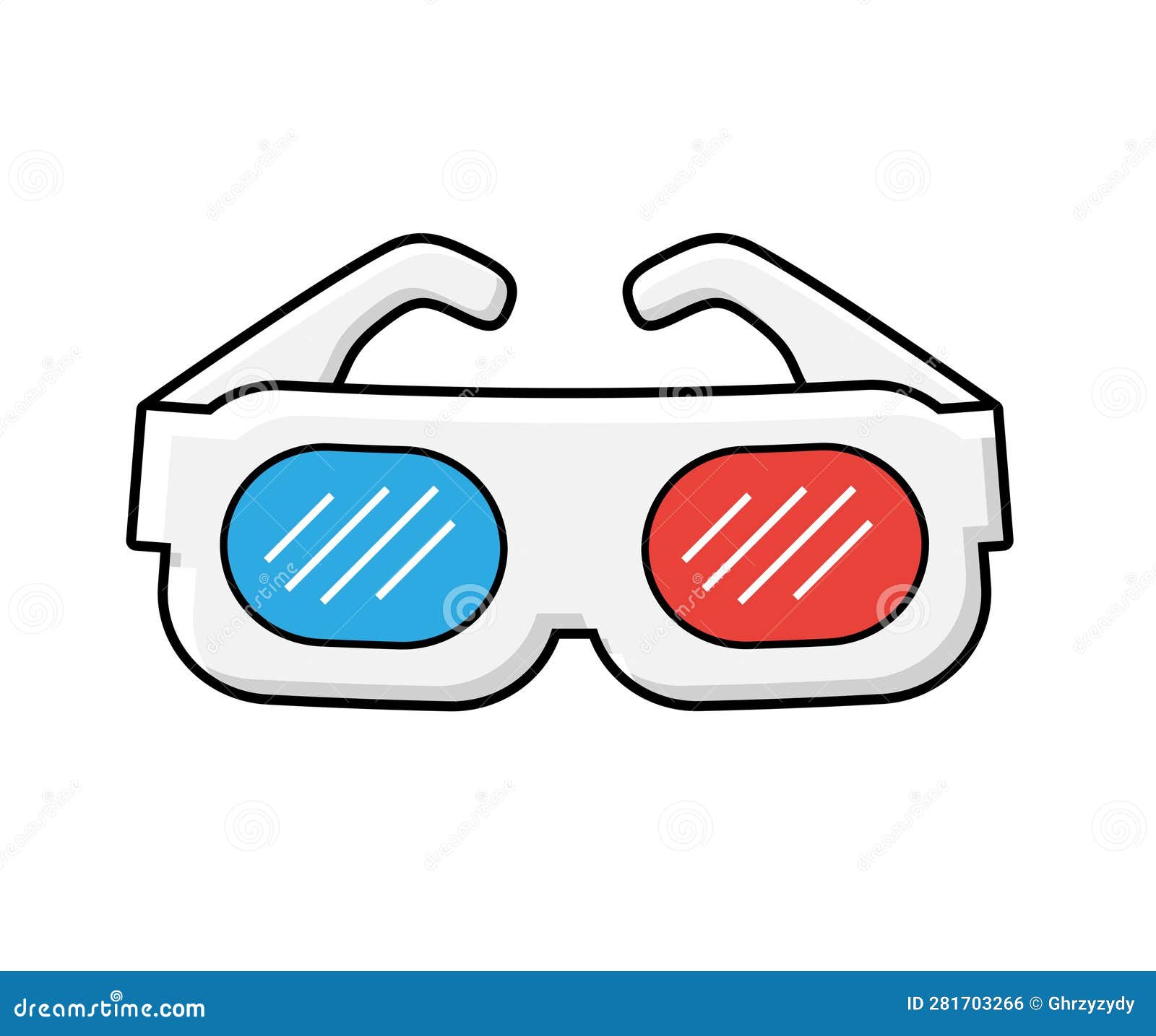 3d cinema glasses stock vector. Illustration of movie - 281703266