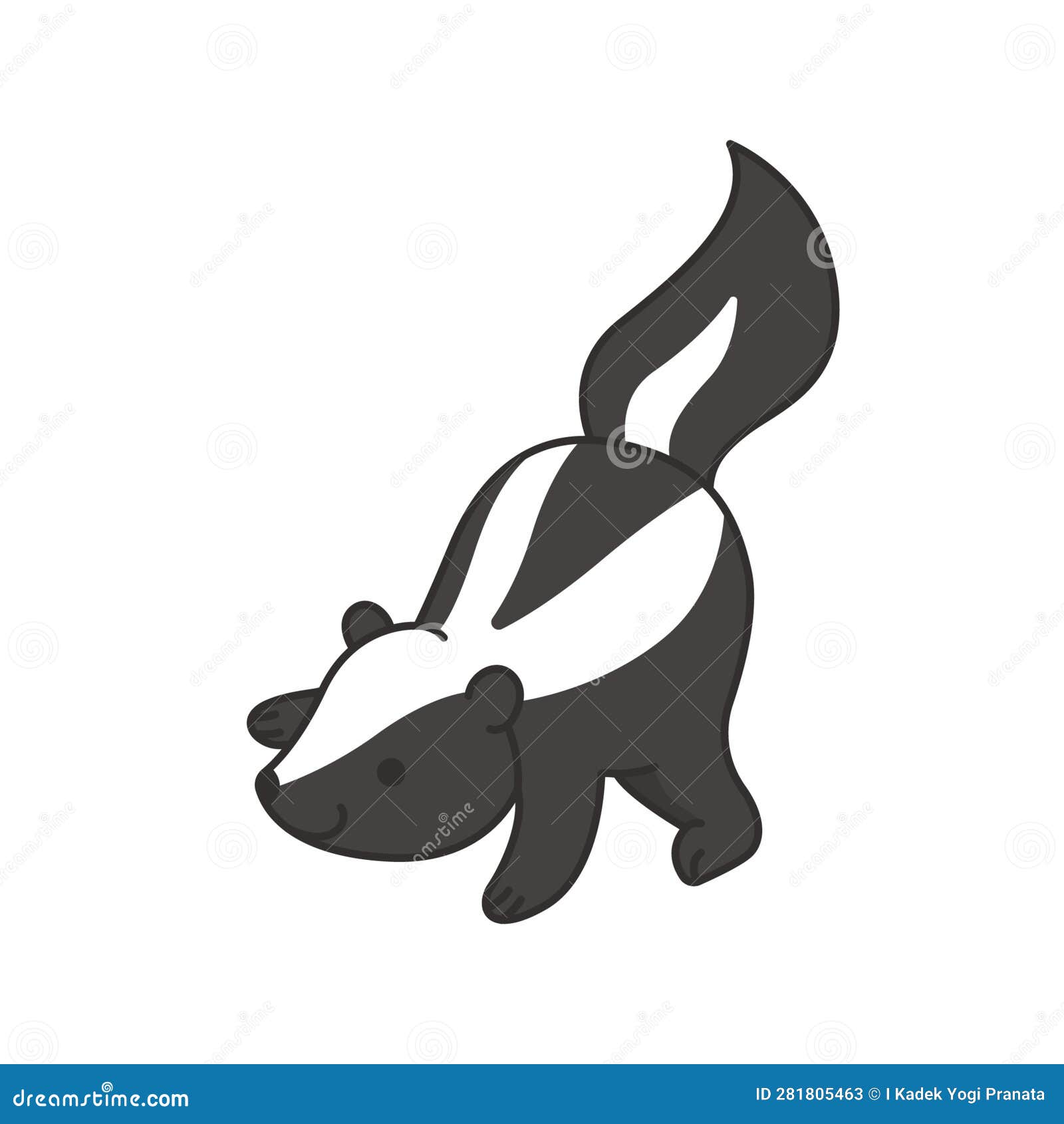 Skunk Icon Vector | CartoonDealer.com #172075986