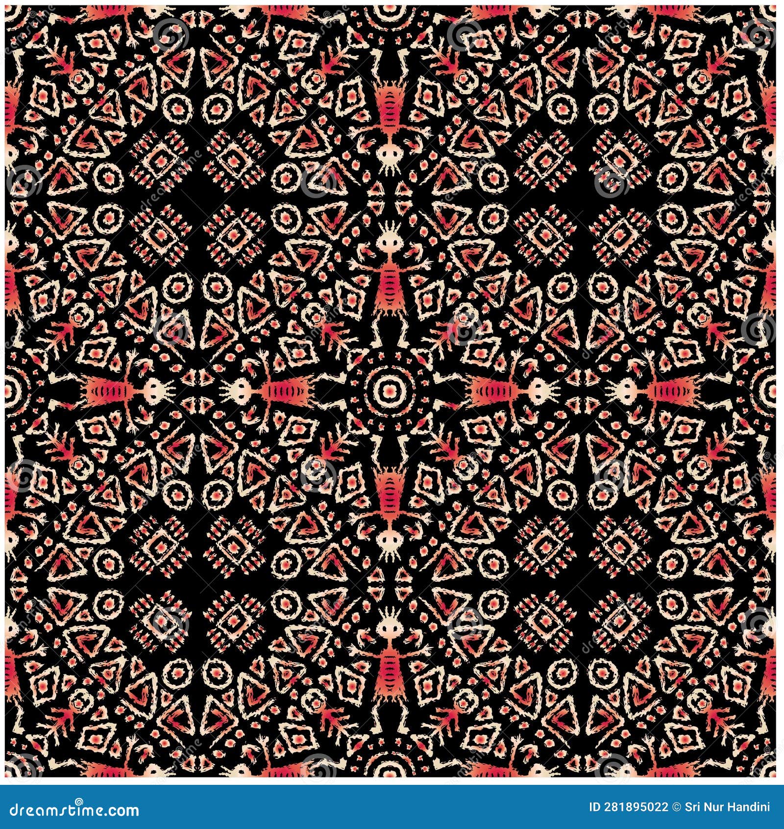 African Ethnic Seamless Pattern Abstract. African Geometric Pattern on ...