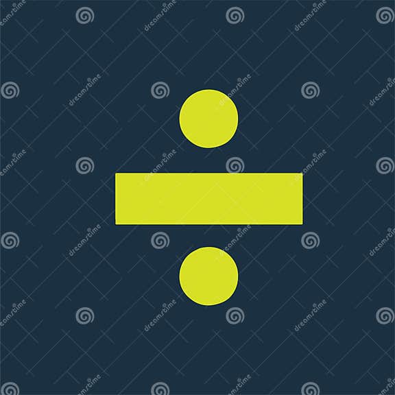 Division Symbol. Basic Mathematical Symbol Sign. Calculator Button Icon ...