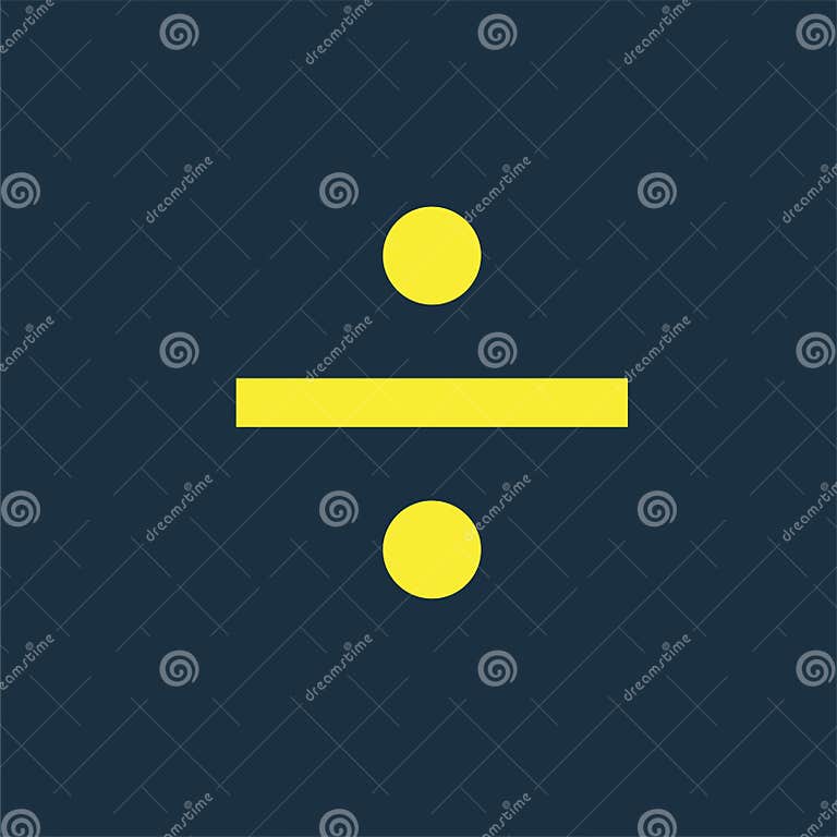 Division Symbol. Basic Mathematical Symbol Sign. Calculator Button Icon ...