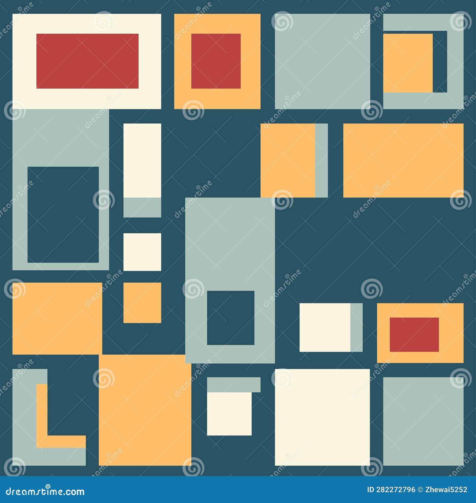 Abstract Colorful Surrealism Square Pattern Background Stock Vector ...