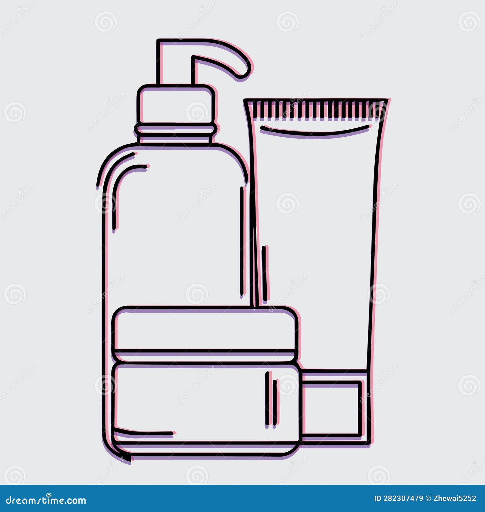 Skincare Product Illustration Drawing , Editable , Eps , Jpg Stock ...