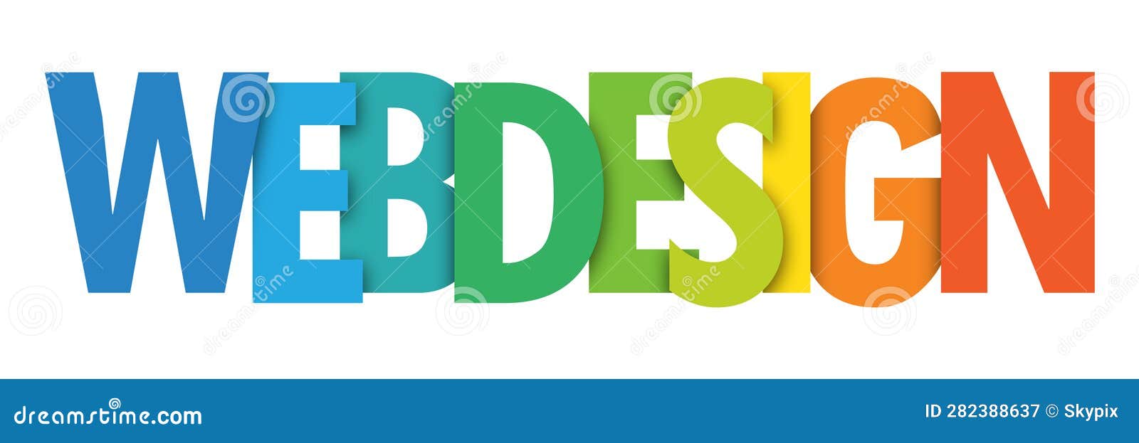 WEB DESIGN Typography Banner Stock Vector - Illustration of concept ...