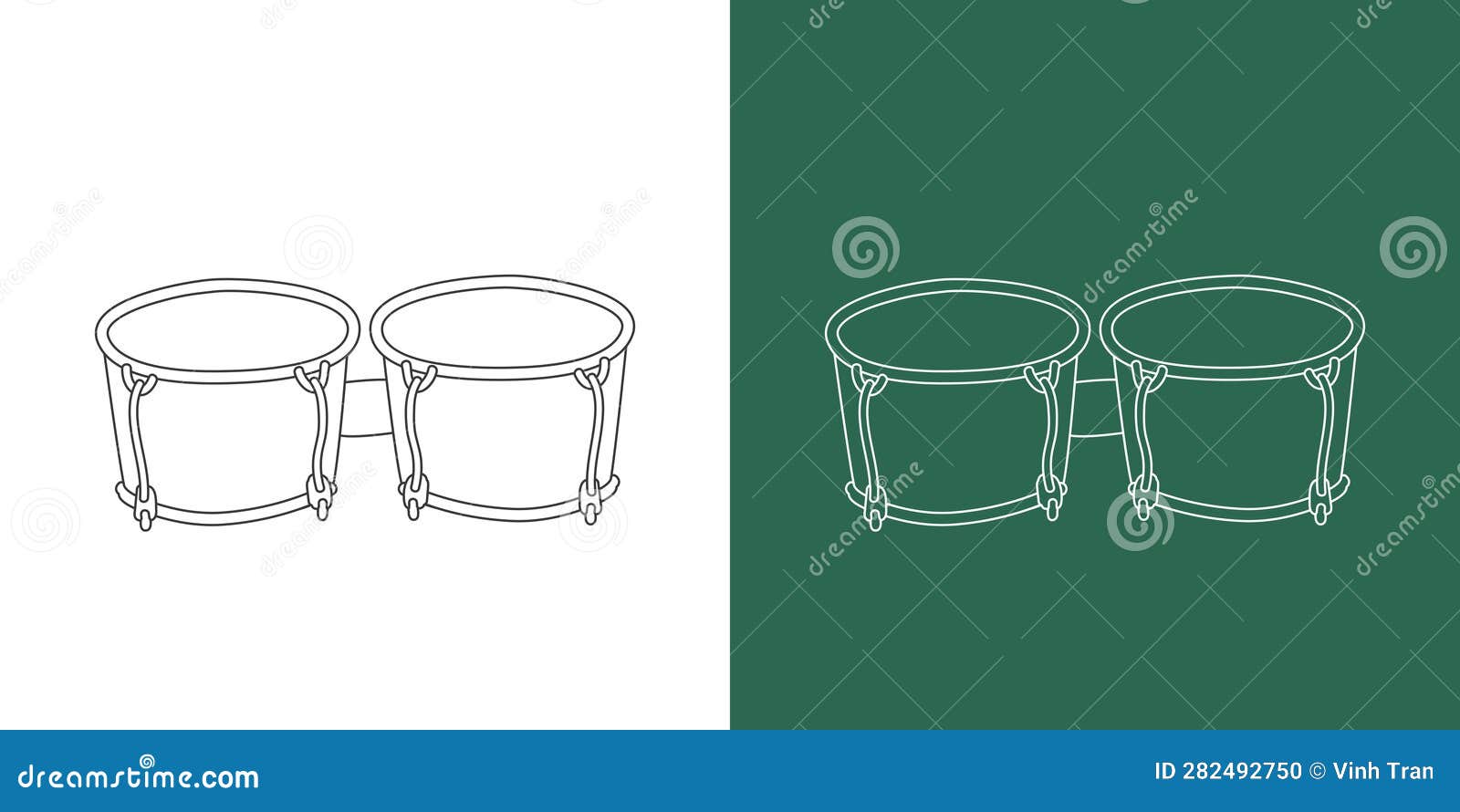 Bongo Linear Icon. Modern Outline Bongo Logo Concept On White Ba Vector ...