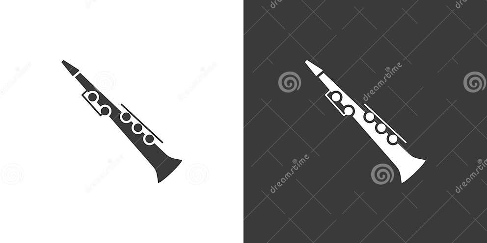 Soprano Saxophone Flat Web Icon. Saxophone Logo. Brass Instrument ...