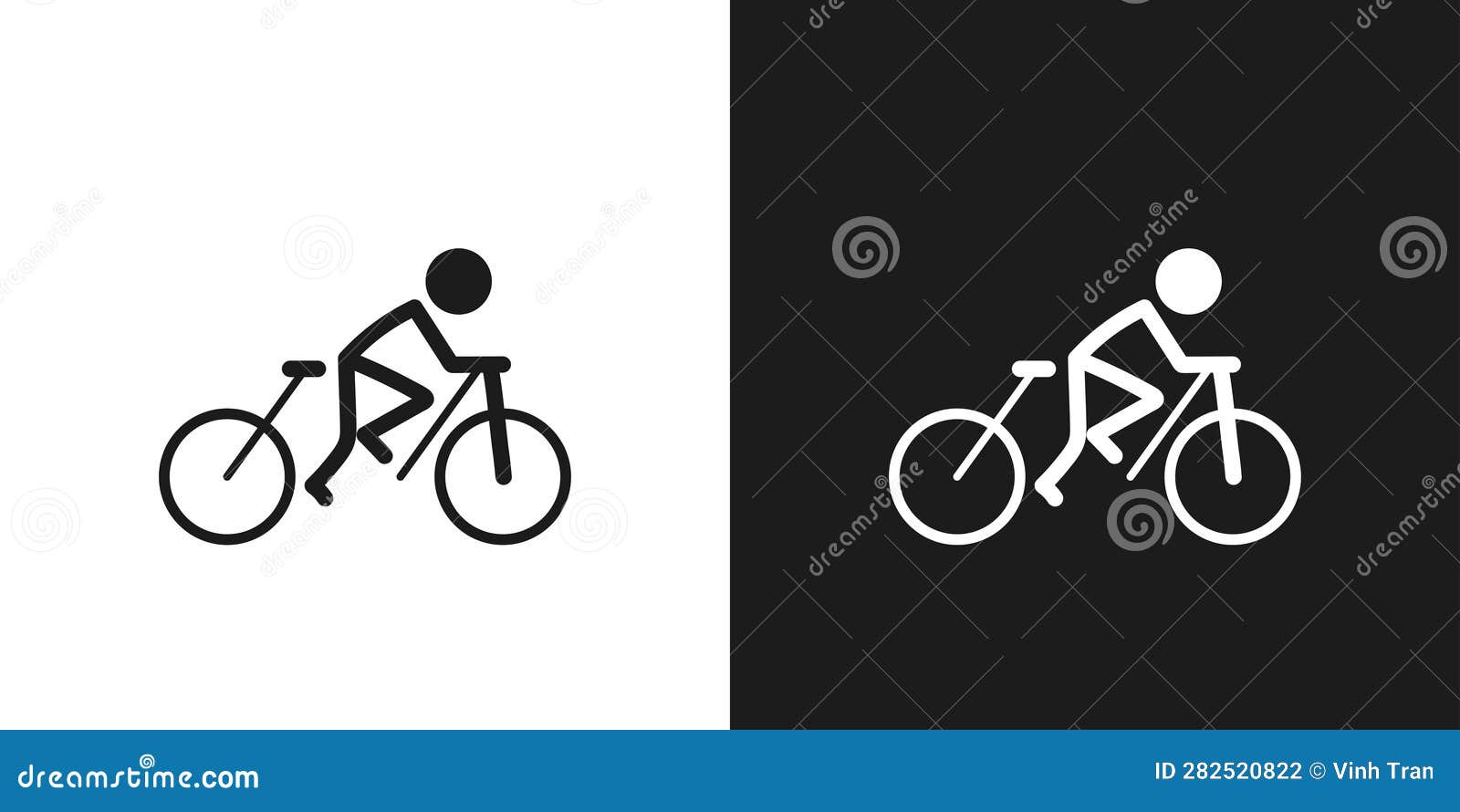 Cycling Icon Pictogram Vector Design. Stick Figure Man Cyclist Vector ...