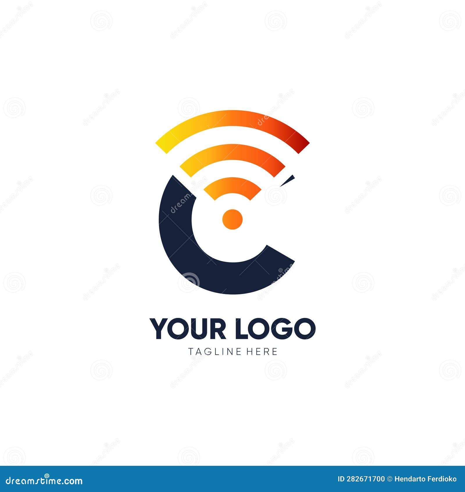Letter C Initial Signal Logo Design Vector Icon Graphic Emblem ...