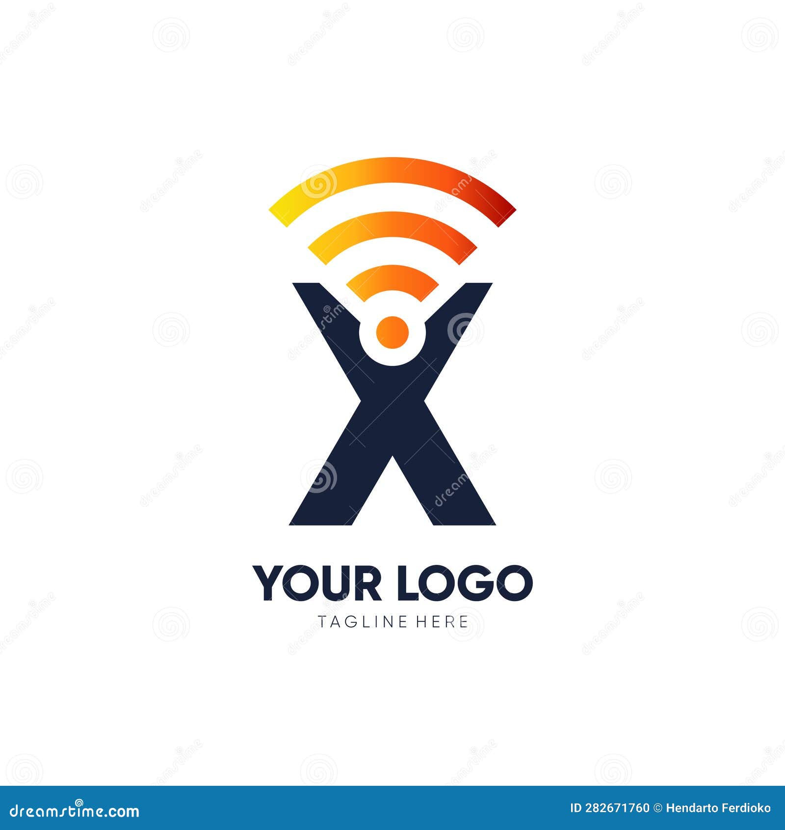 Letter X Initial Signal Logo Design Vector Icon Graphic Emblem ...