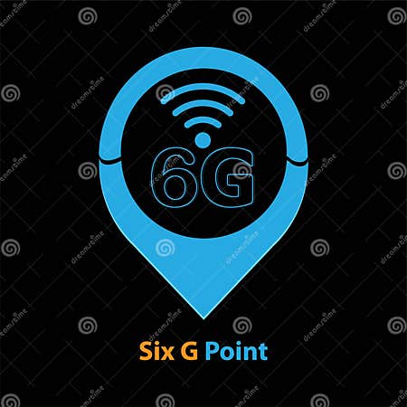 6G point logo designs stock vector. Illustration of symbol - 282789626