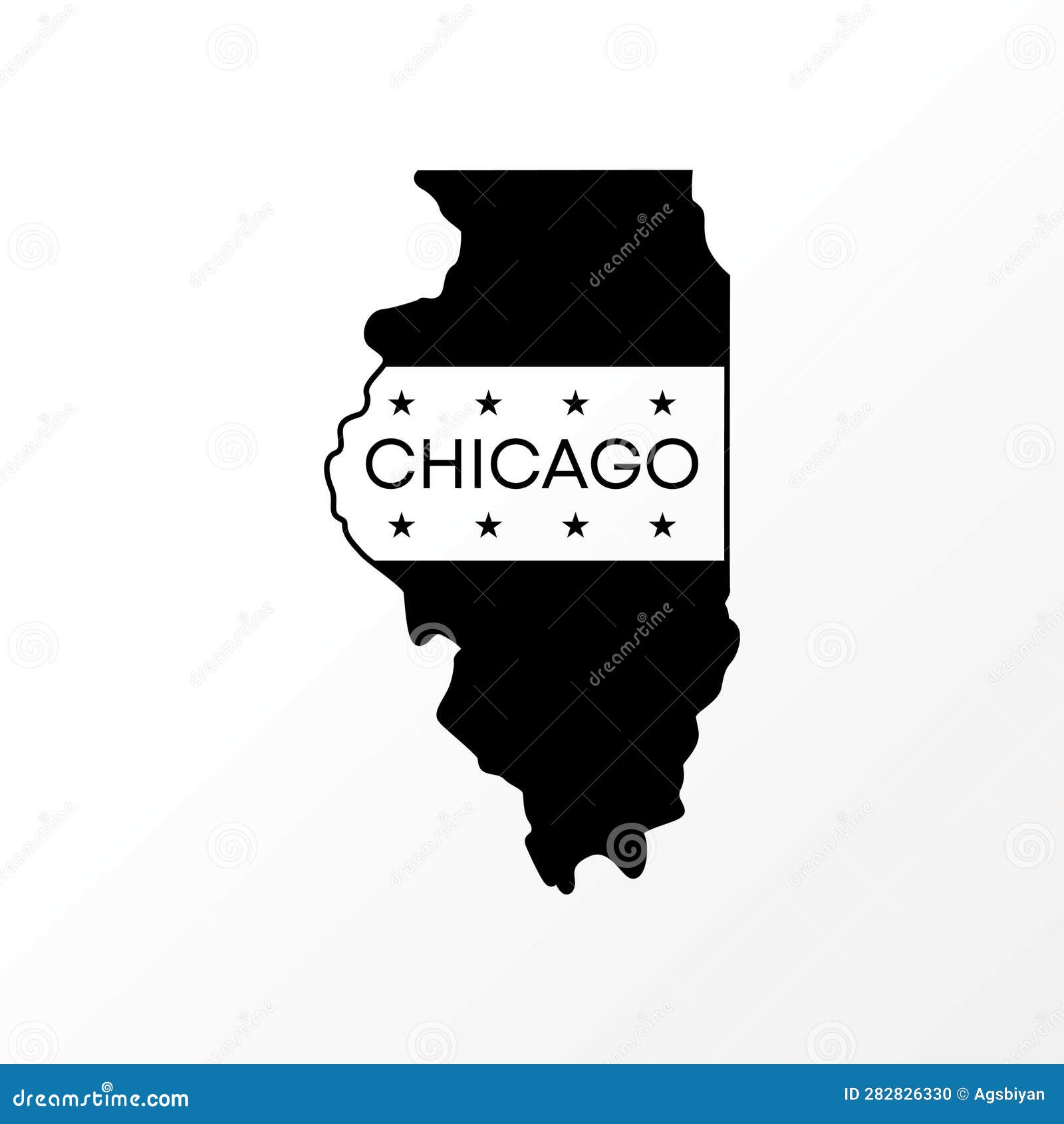 Simple Unique Chicago Maps with Name. Related To American Nation Point ...