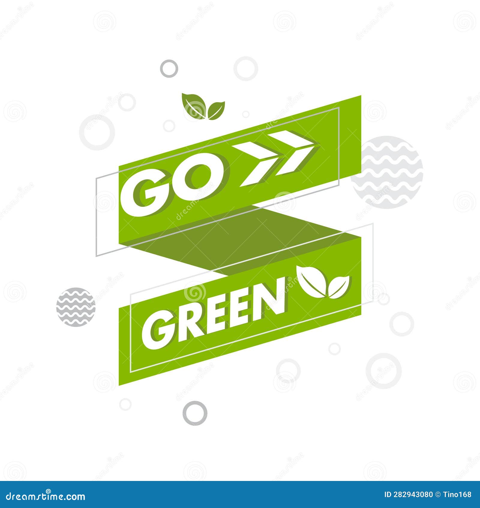 Go Green Geometric Labels Stickers Badges and Labels Stock Vector ...