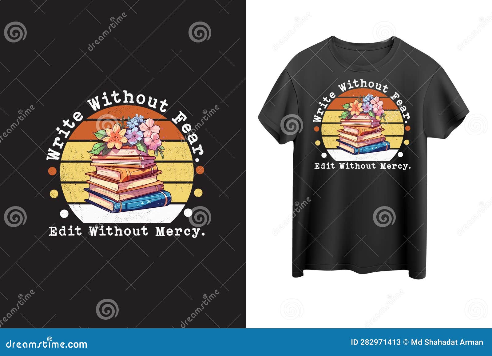 Book Reading T-shirt Design, Book Reading Typography T-shirt Design ...