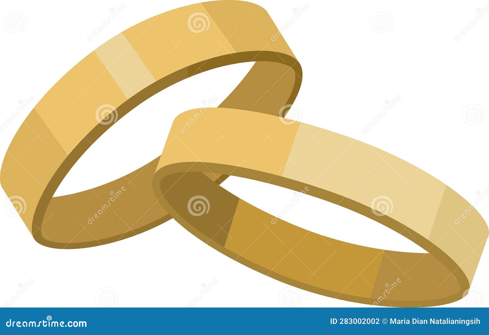 Couple Wedding Ring Fashion Vector Stock Vector - Illustration of ...