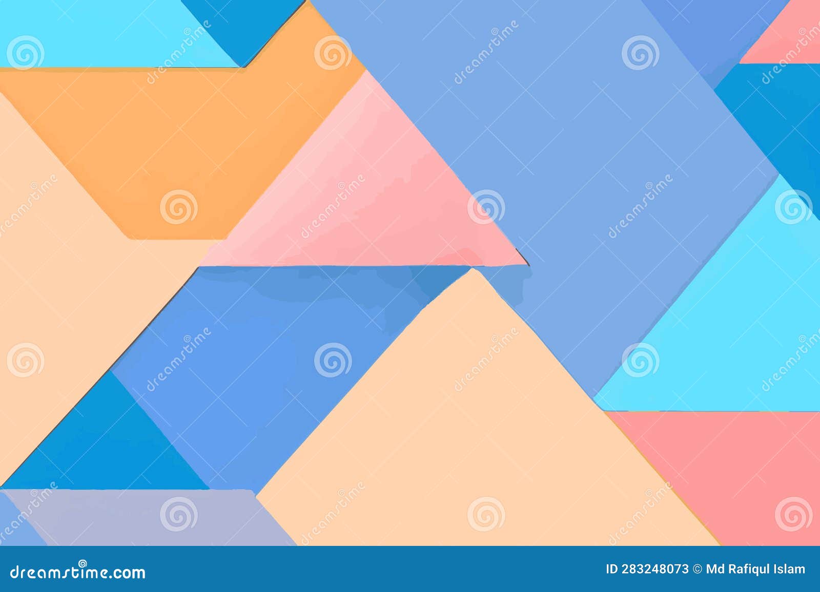 Pastel Abstract Shapes Background. Isolated Stock Vector - Illustration ...