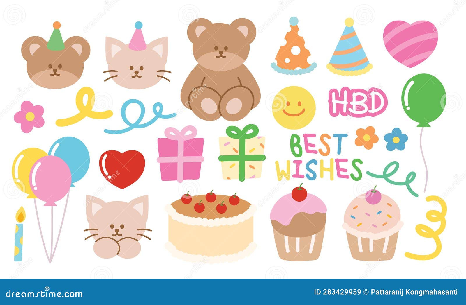 Toddlers Communication Skills Isolated Cartoon Vector Illustration Set ...