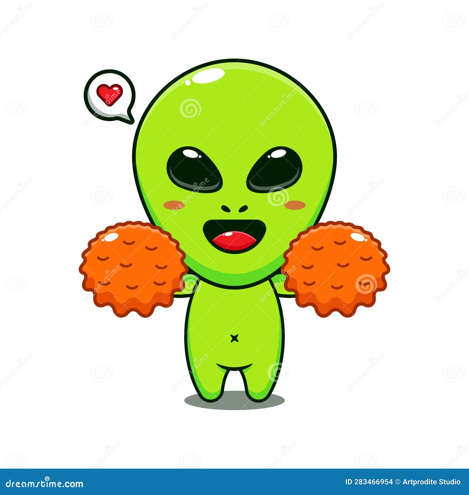 Cheerleader Alien Stock Illustrations – 3 Cheerleader Alien Stock ...