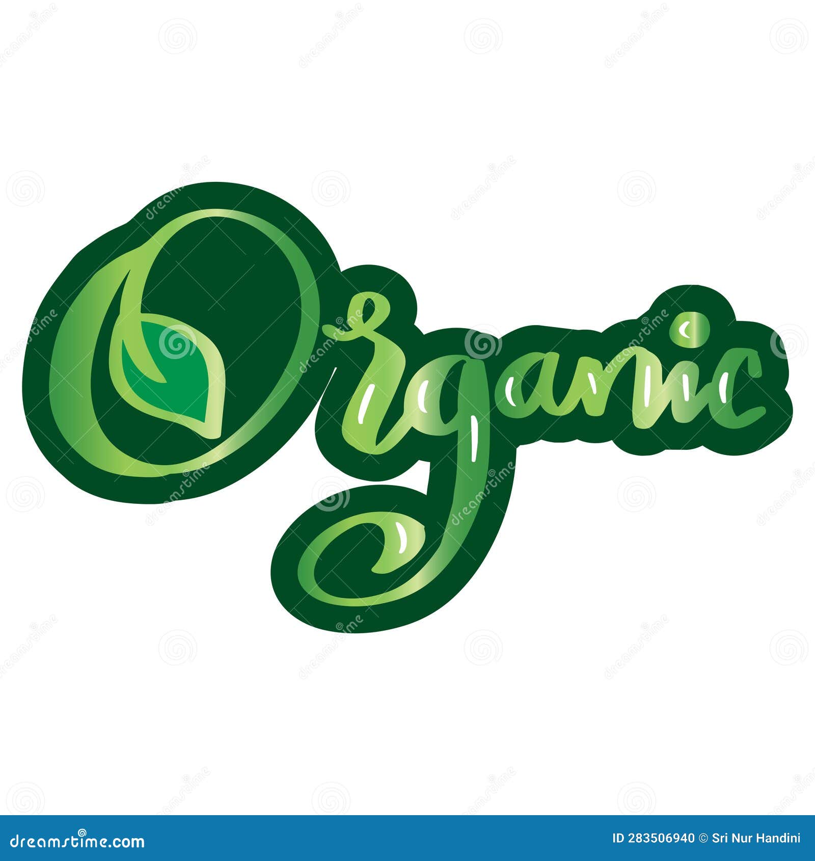 Organic Hand Written Word Text for Typography Stock Illustration ...